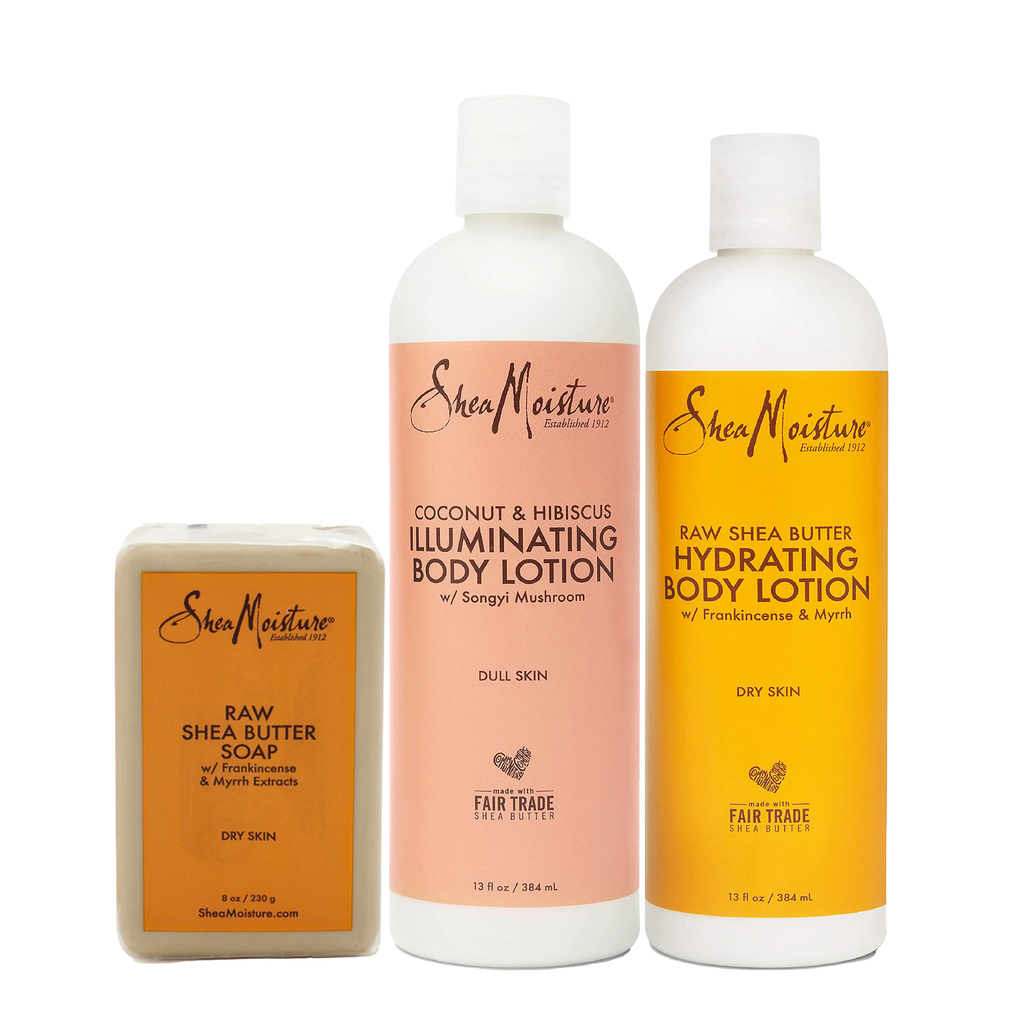 Shea Moisture Body Care Bundle: Illuminate, Hydrate & Cleanse