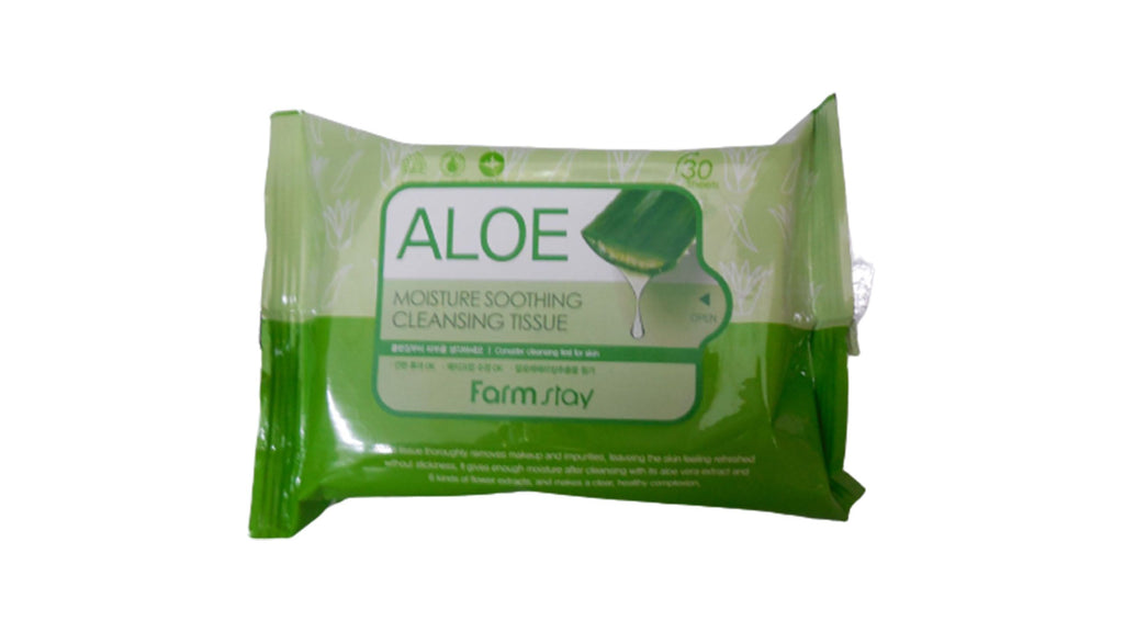 Farmstay Aloe Moisture Soothing Cleansing Tissue 30 sheets